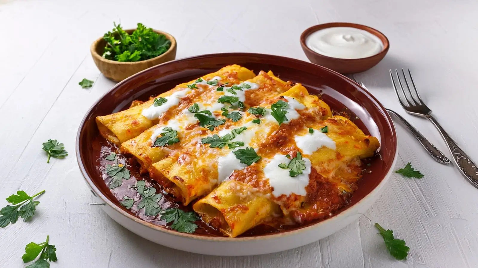 Vegane Enchiladas mit Chili sin Carne – Rezept für herzhafte Mahlzeit ...
